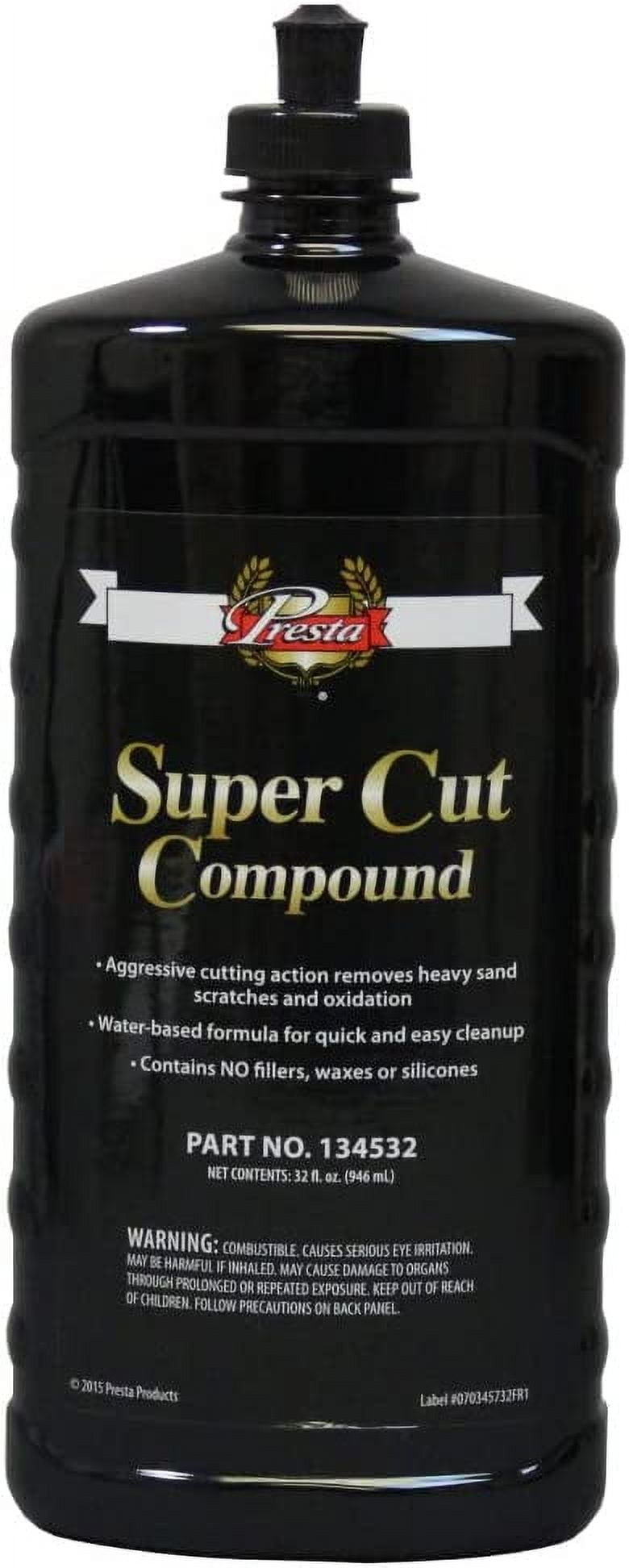 Presta 134532 Super Cut Compound for Removing P800 Grit, Heavy Sand ...