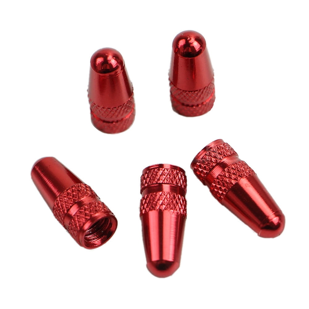 Presta Bike Valve Stem Caps Aluminum Alloy Multi Color Bike Tire Caps ...