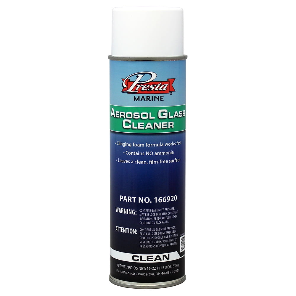 Presta Marine Ammonia Free Aerosol Glass Cleaner - 19oz [166920 ...