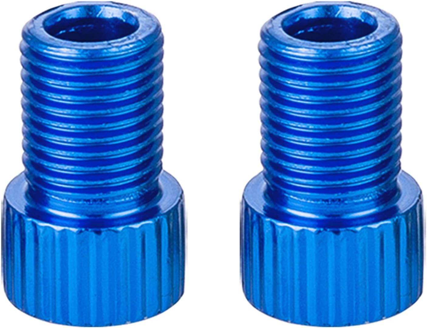 Presta Valve Adapter, Blue, Convert Presta to Schrader Adaptor for Bike ...
