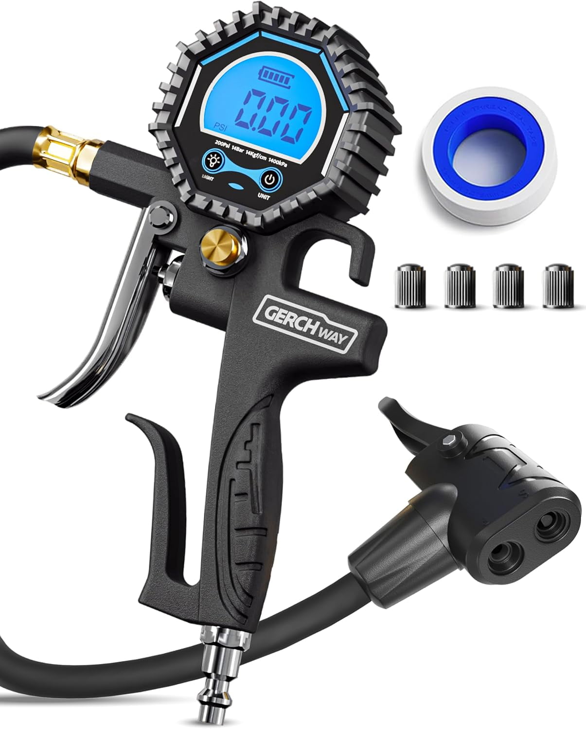 Presta Valve Adaptor for Air Compressor – Schrader to Presta Valve Pump ...