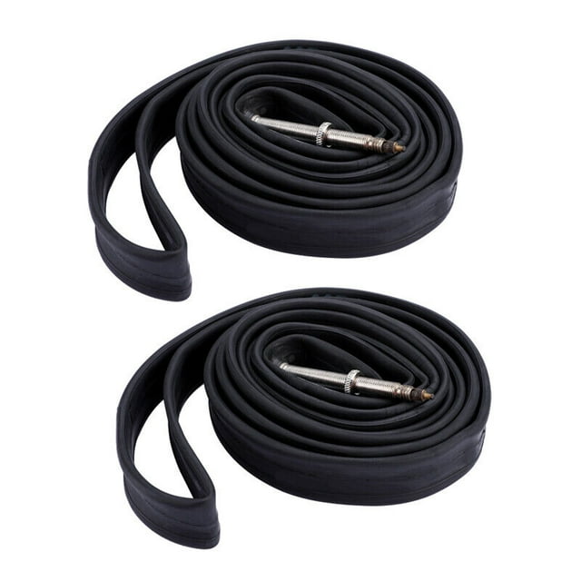 Presta Valve MTB BIKE ROAD BICYCLE INNER TUBES Black;2-PACKS 700 x 23 ...