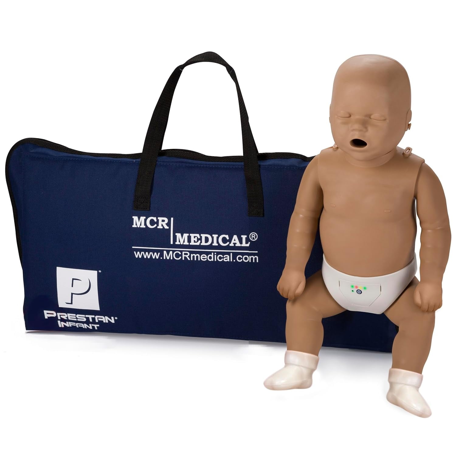 Prestan Professional Infant Dark Skin CPR Training Manikin (with CPR Monitor), MCR Medical ...