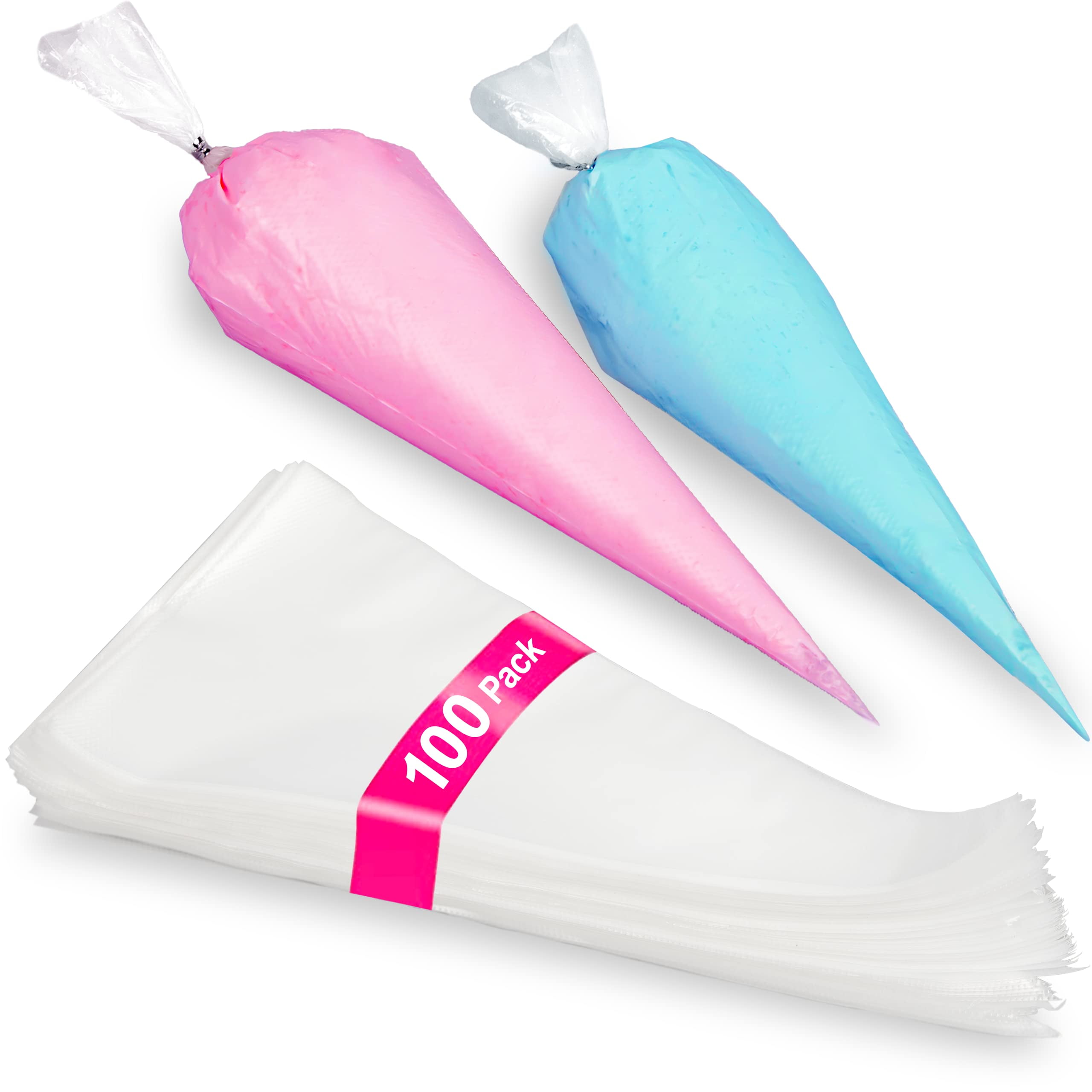 Prestee 100 Anti Burst Disposable 12 Inch Piping Bags - Strong Tipless ...