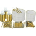 Prestee 600 Piece Gold Party Set | Elegant Wedding Dinnerware, Cutlery ...