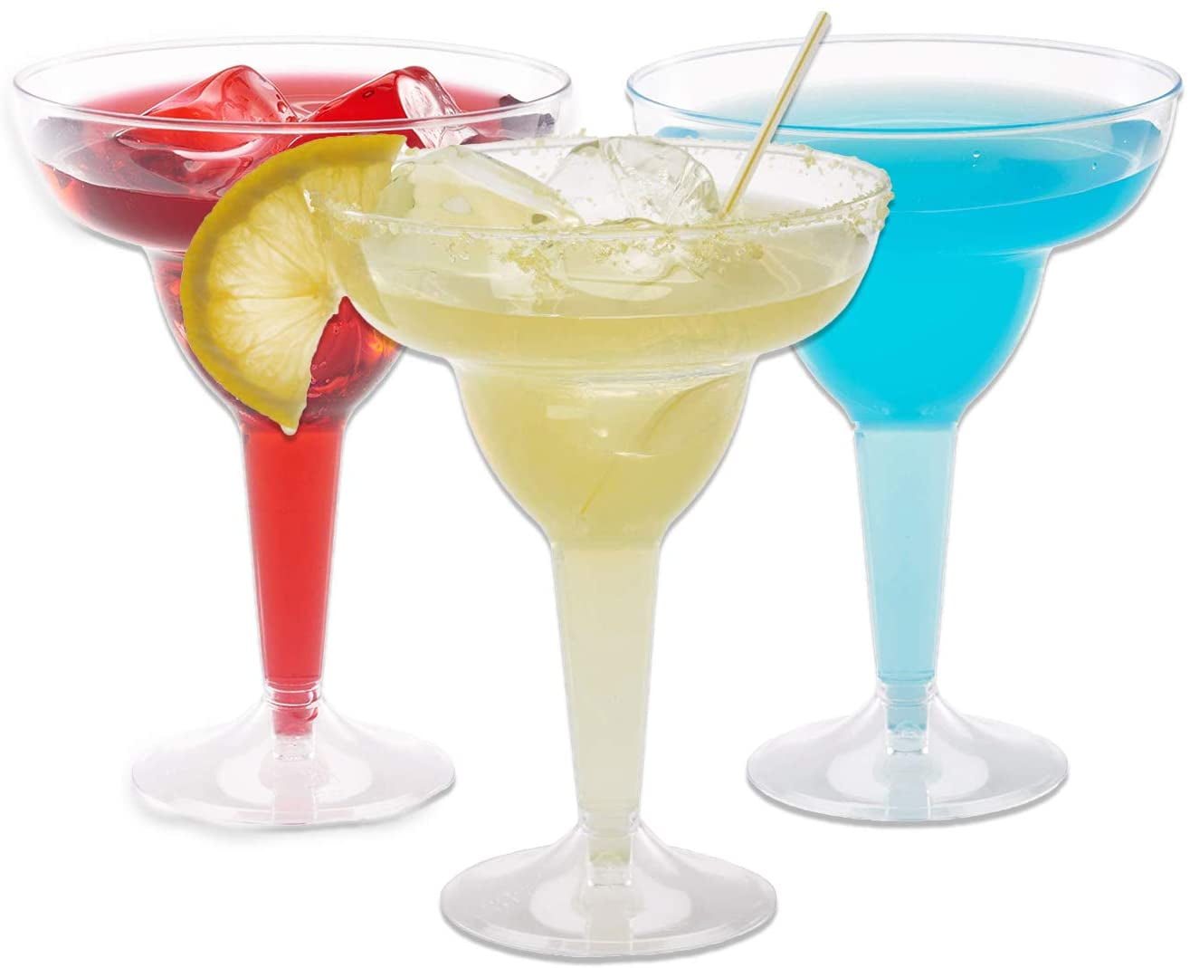 Prestee Plastic Margarita Glasses | 12 oz. – 50 Pack | Hard Clear ...