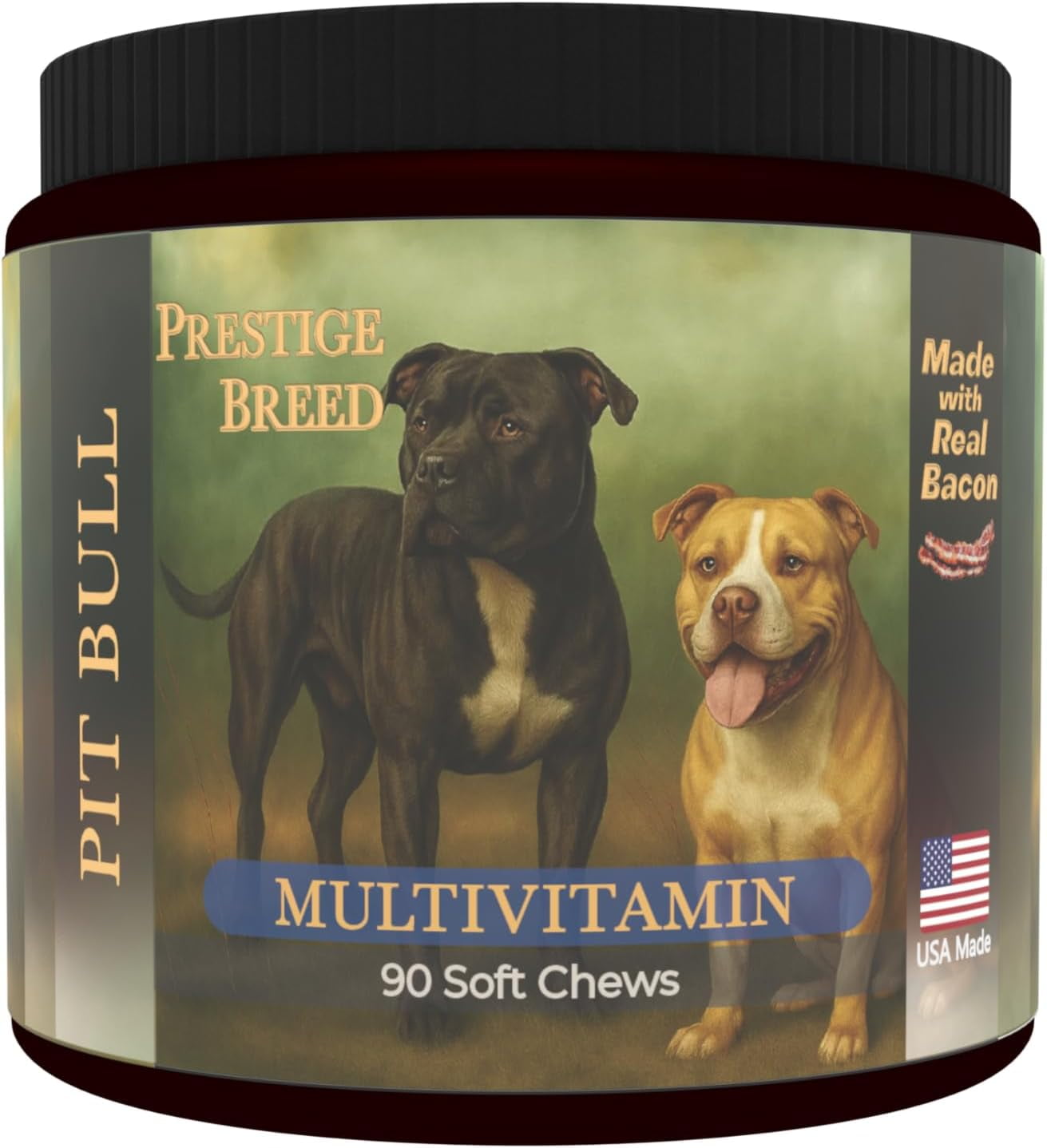 Prestige Breed Multivitamins, Balanced Nutrition for Your Pit Bull, 90 ...