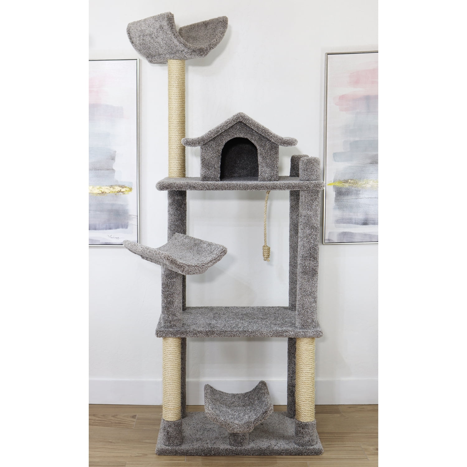 Prestige Cat Trees Premier 81" Tall House - Walmart.com