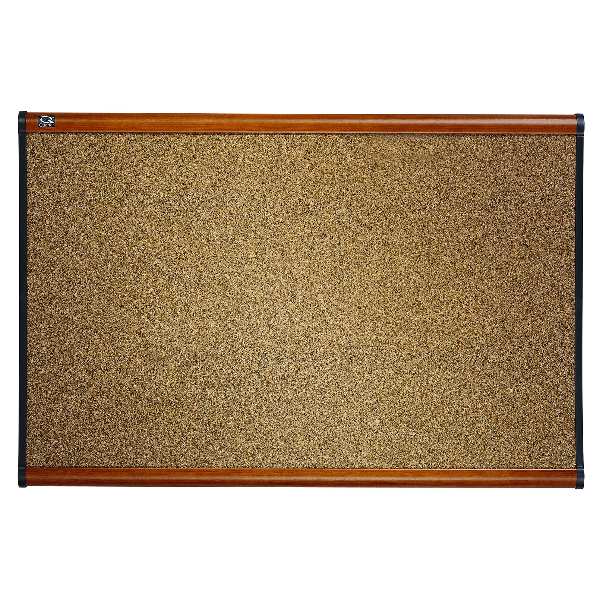 Prestige Office Colored Cork Bulletin Board 3'W x 2'H Light Cherry ...