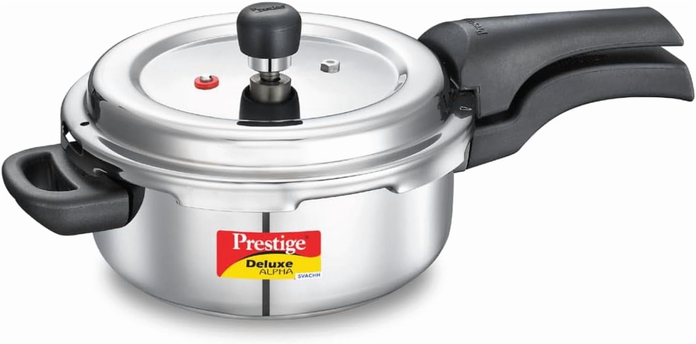 Prestige Deluxe Alpha Svachh Stainless Steel Pressure Cooker with Alpha ...