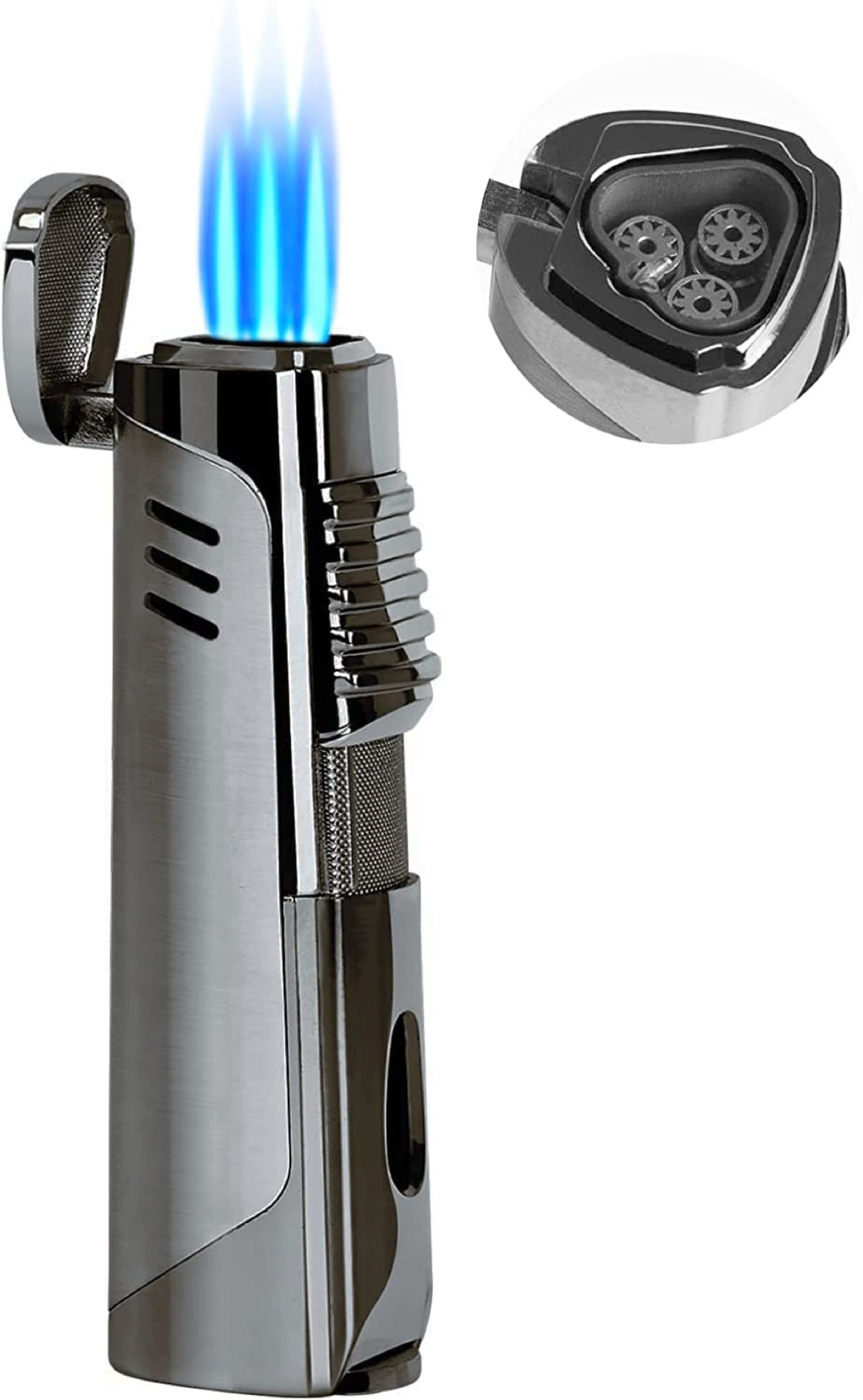 Prestige Import Group Pinnacle Triple Flame Torch Lighter with Fold-out ...