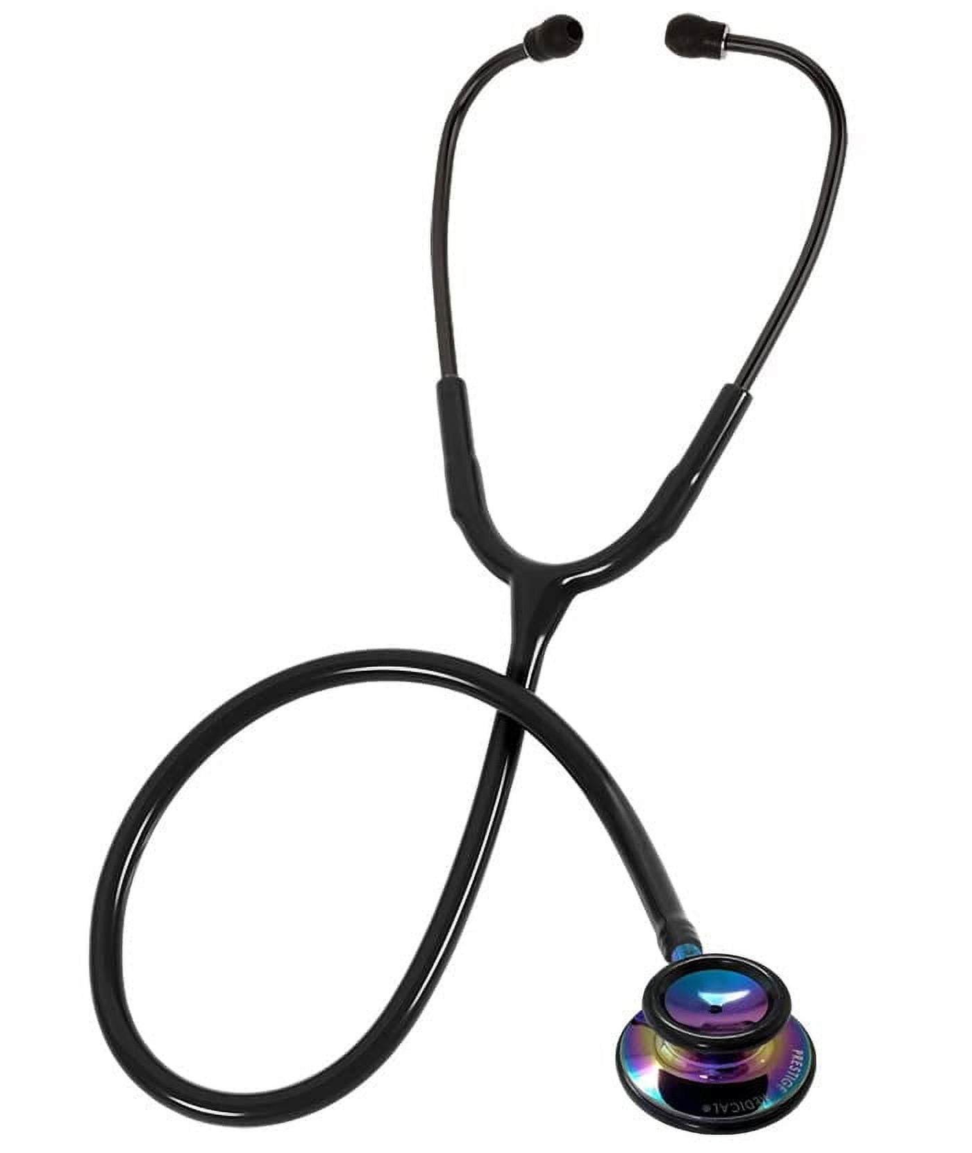 Prestige Medical Clinical Lite™ Stethoscope, Rainbow & Stealth/Black ...