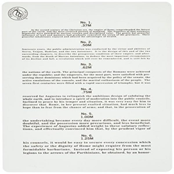 Prestige Medical Jaeger Eye Chart, 0.60 Ounce - Walmart.com