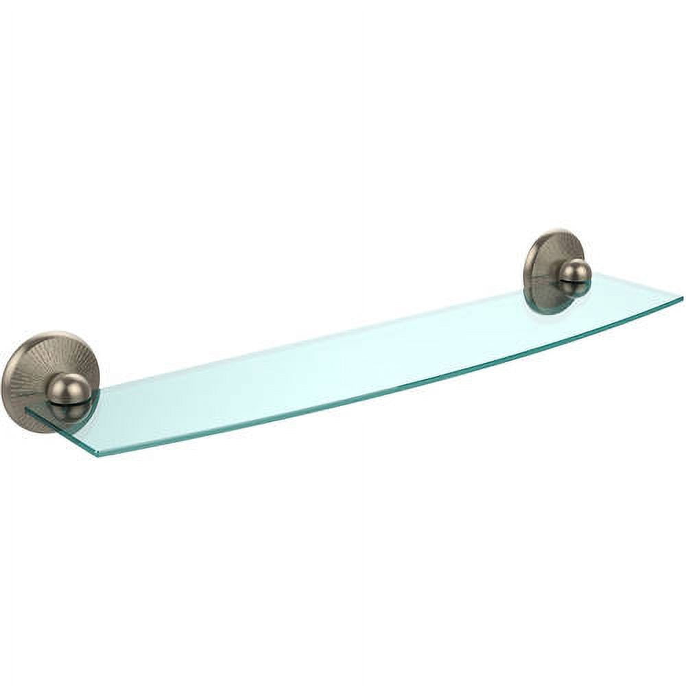 Prestige Monte Carlo Collection Glass Shelf - Antique Pewter / 24 Inch ...