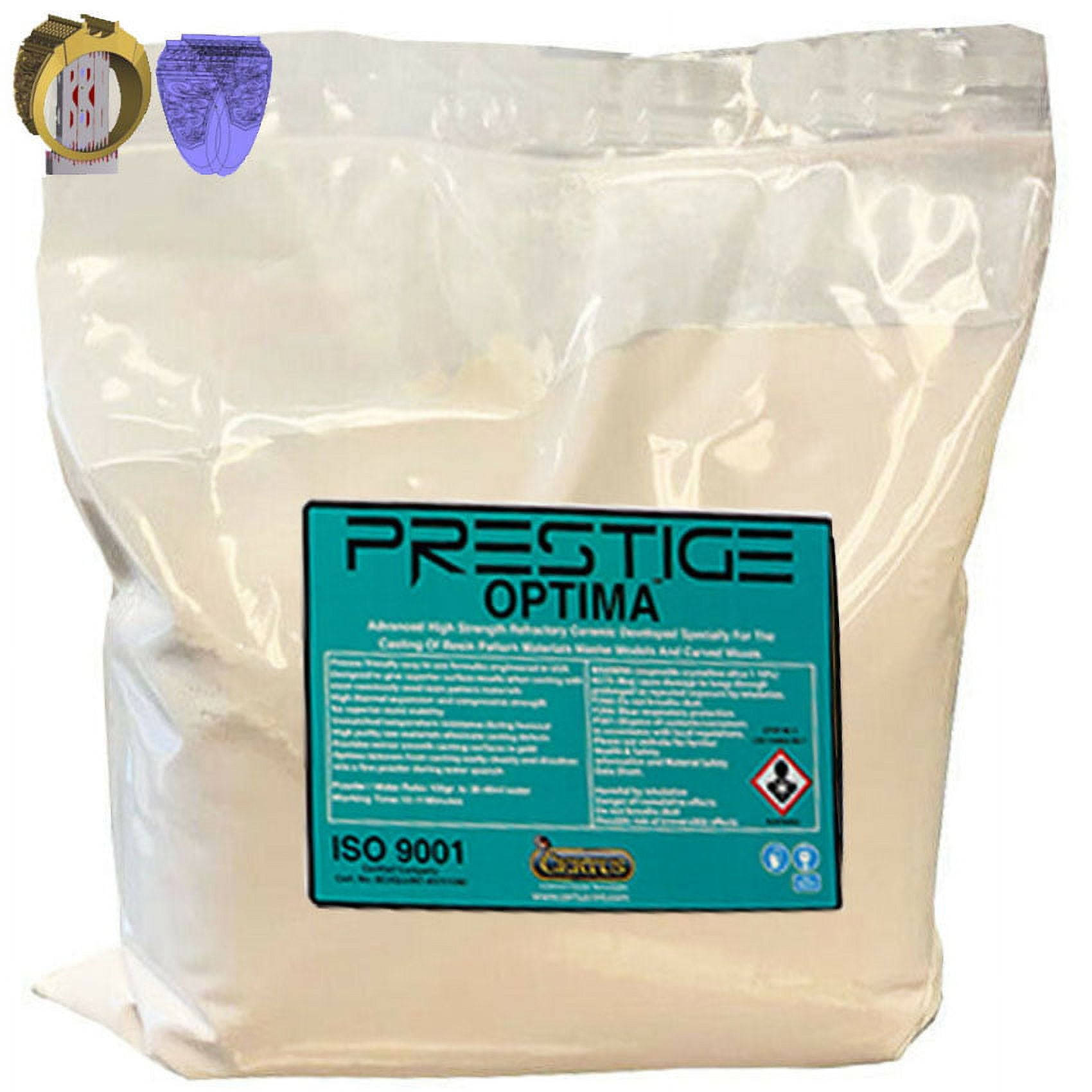 Prestige Optima H.Temp. Investment Powder for Resin, Gold & Silver Lost ...