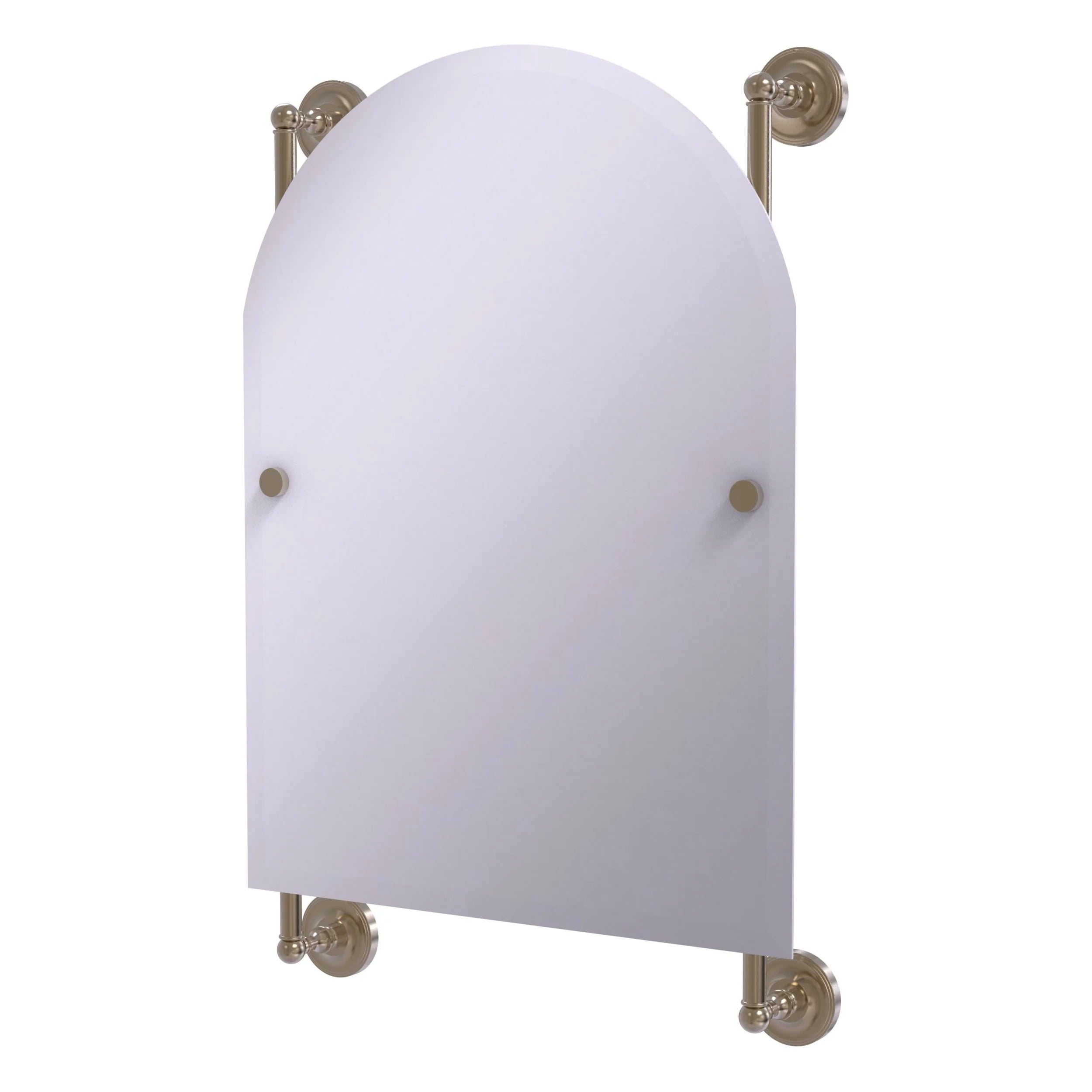 Prestige Regal Collection Arched Top Frameless Rail Mounted Mirror ...