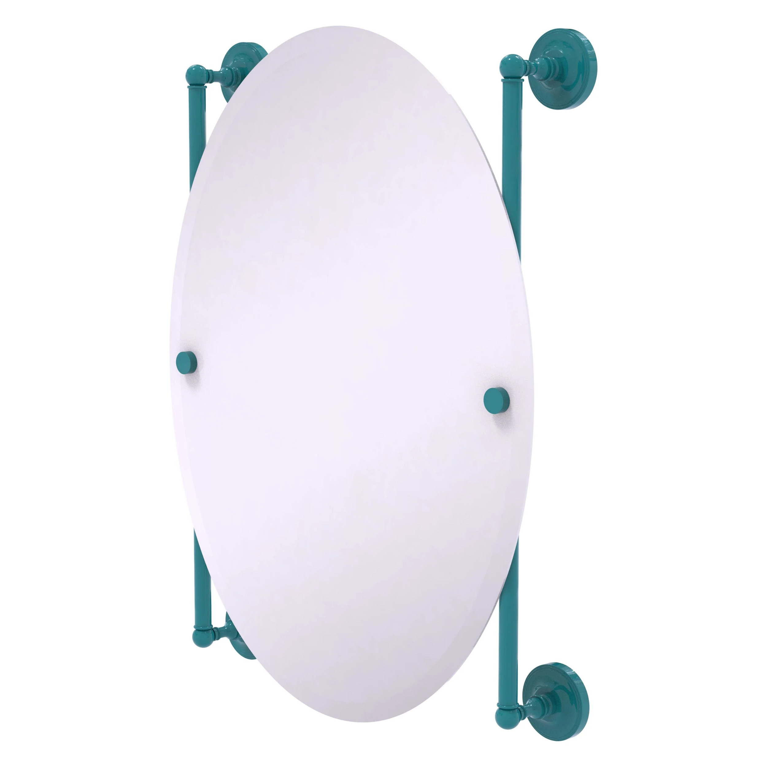 Prestige Regal Collection Oval Frameless Rail Mounted Mirror - Walmart.com
