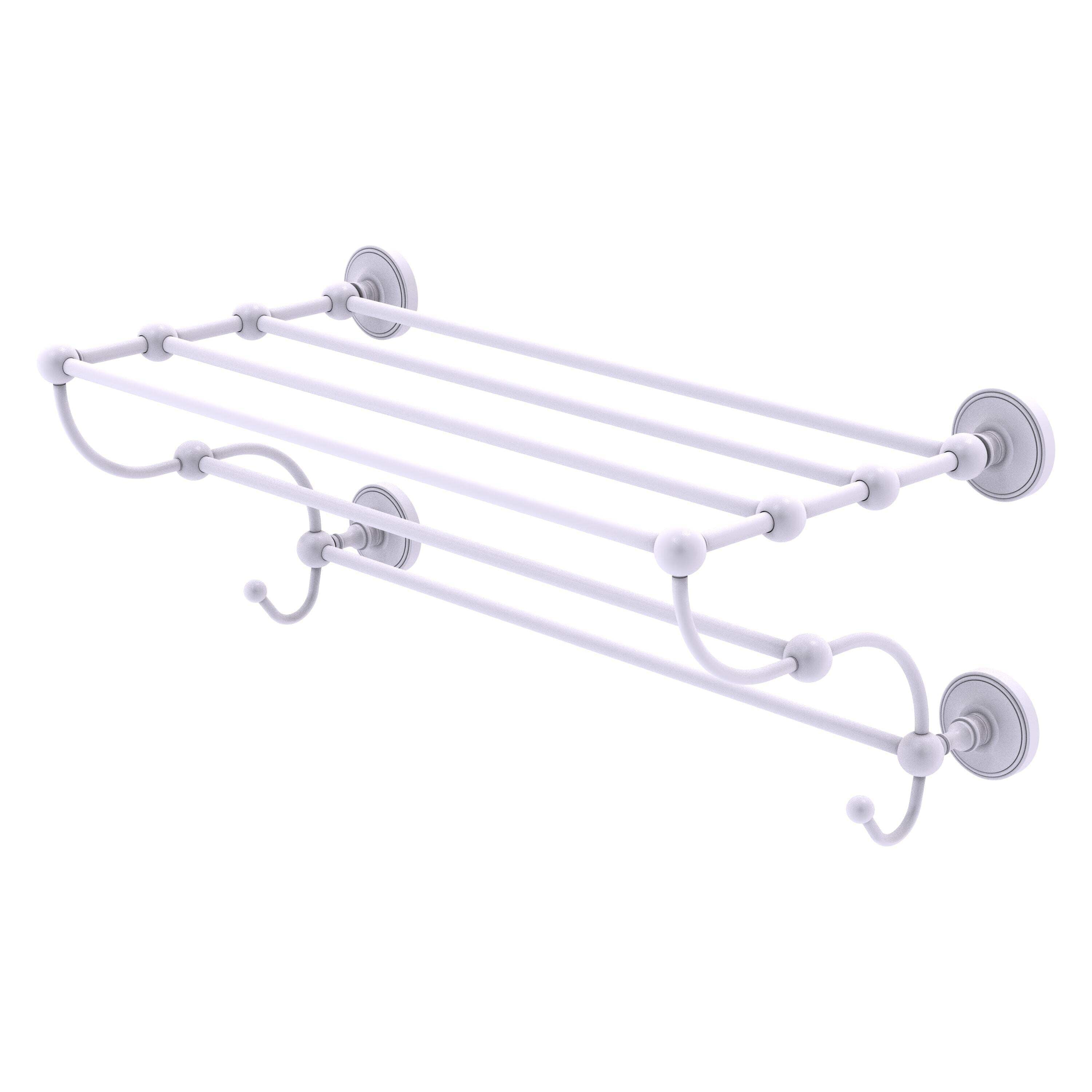 Prestige Regal Collection Train Rack Towel Shelf - Matte White / 24 ...