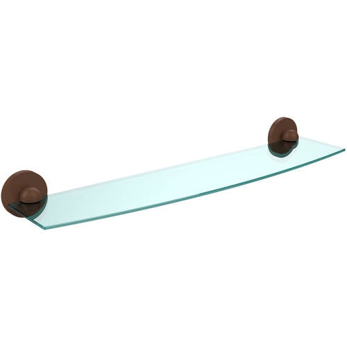Prestige Skyline Collection 24-in Glass Shelf in Antique Bronze ...