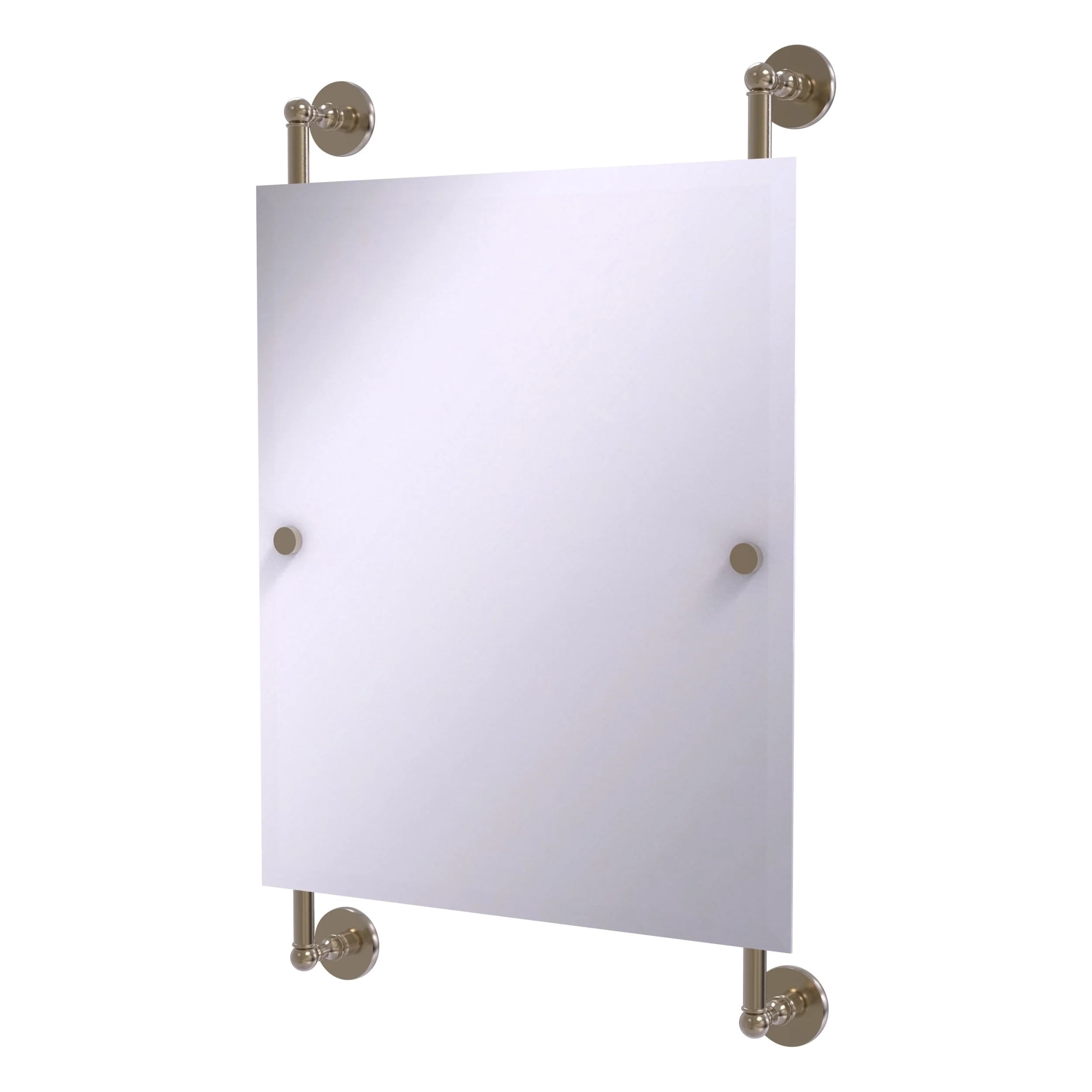 Prestige Skyline Collection Rectangular Frameless Rail Mounted Mirror ...