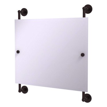 Prestige Skyline Collection Oval Frameless Rail Mounted Mirror ...