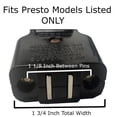 Presto Power Fry Daddy Electric Plug, 09982 Magnetic Deep Fryer Cord ...