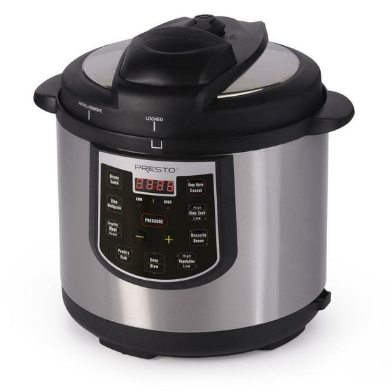 Presto 6-Quart Programmable Electric Pressure Cooker Plus - Cooking ...