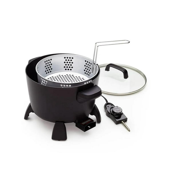 Presto Big Kettle Electric Deep Fryer and Steamer Multi-Cooker 2.75 Qt ...