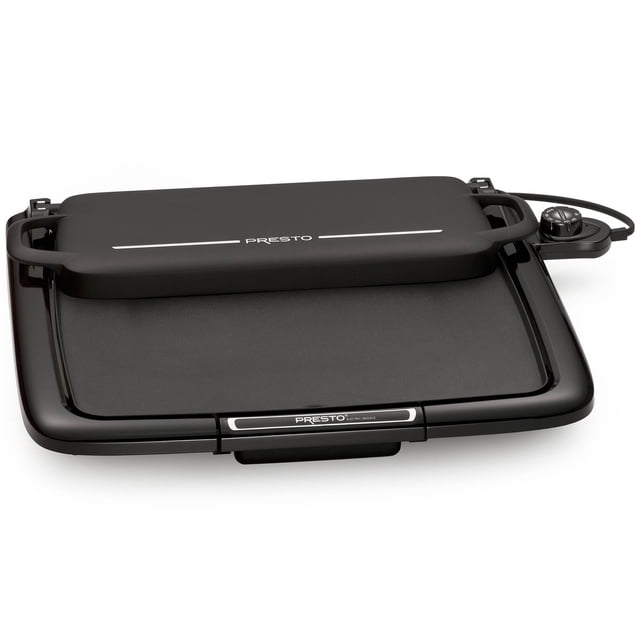Presto Big Cool-Touch Electronic Griddle with Warming Tray, Kitchen ...