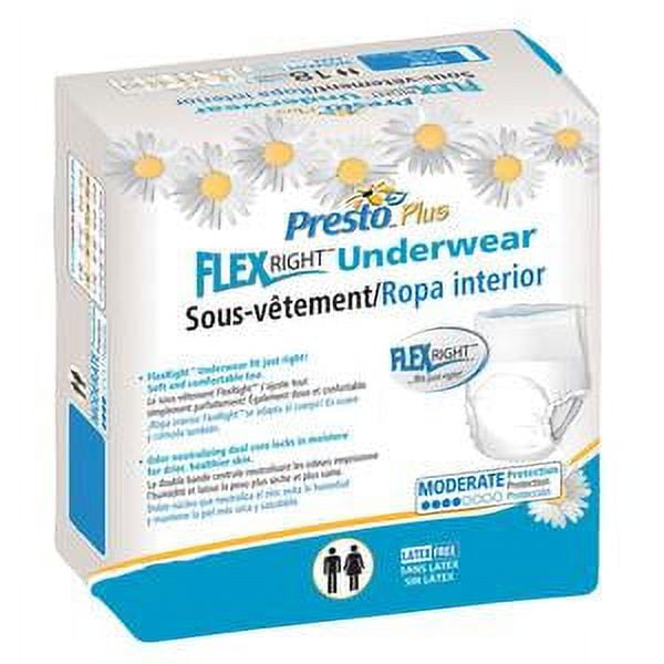 Presto Flex Right Protective Underwear Good Absorbency Medium 32'' - 44 ...