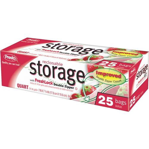 Presto Food Storage Bag QT RECLOSE, Each - Walmart.com