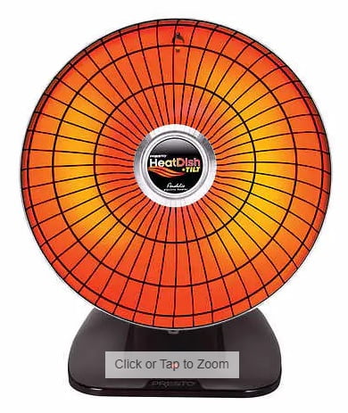 Masala House INC Presto HeatDish Plus Tilt Parabolic Heater, 1000 Watts ...