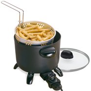 Presto 10qt XL Big Pot Electric Multi-Cooker Fryer Cookware 06009 ...