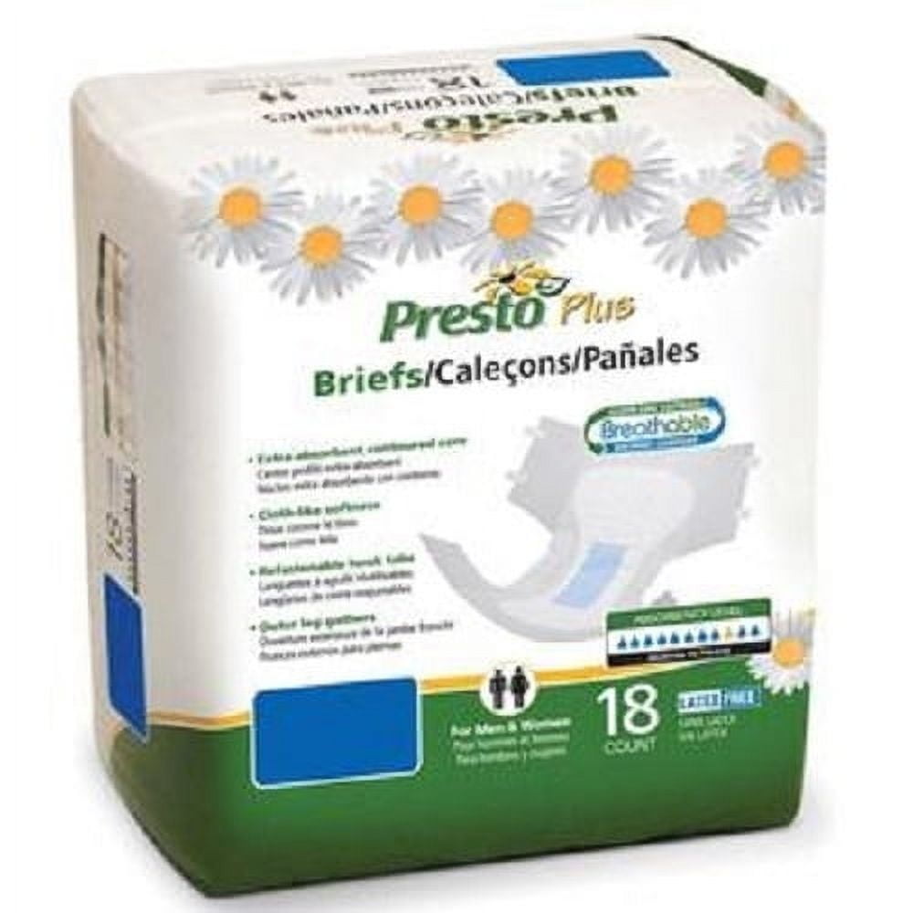 Presto Maximum Absorbency Incontinence Adult Diapers Underwear, 2XL, 63 ...