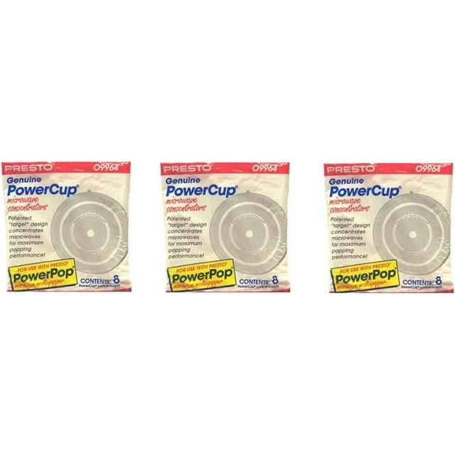Presto Power Pop Microwave Popcorn Poppers with Powercup Concentrator ...