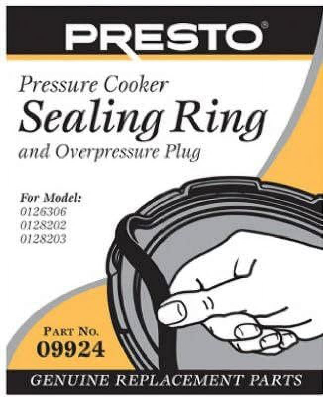 Presto Pressure Cooker Sealing Ring With Over Pressure Plug Only Fits ...