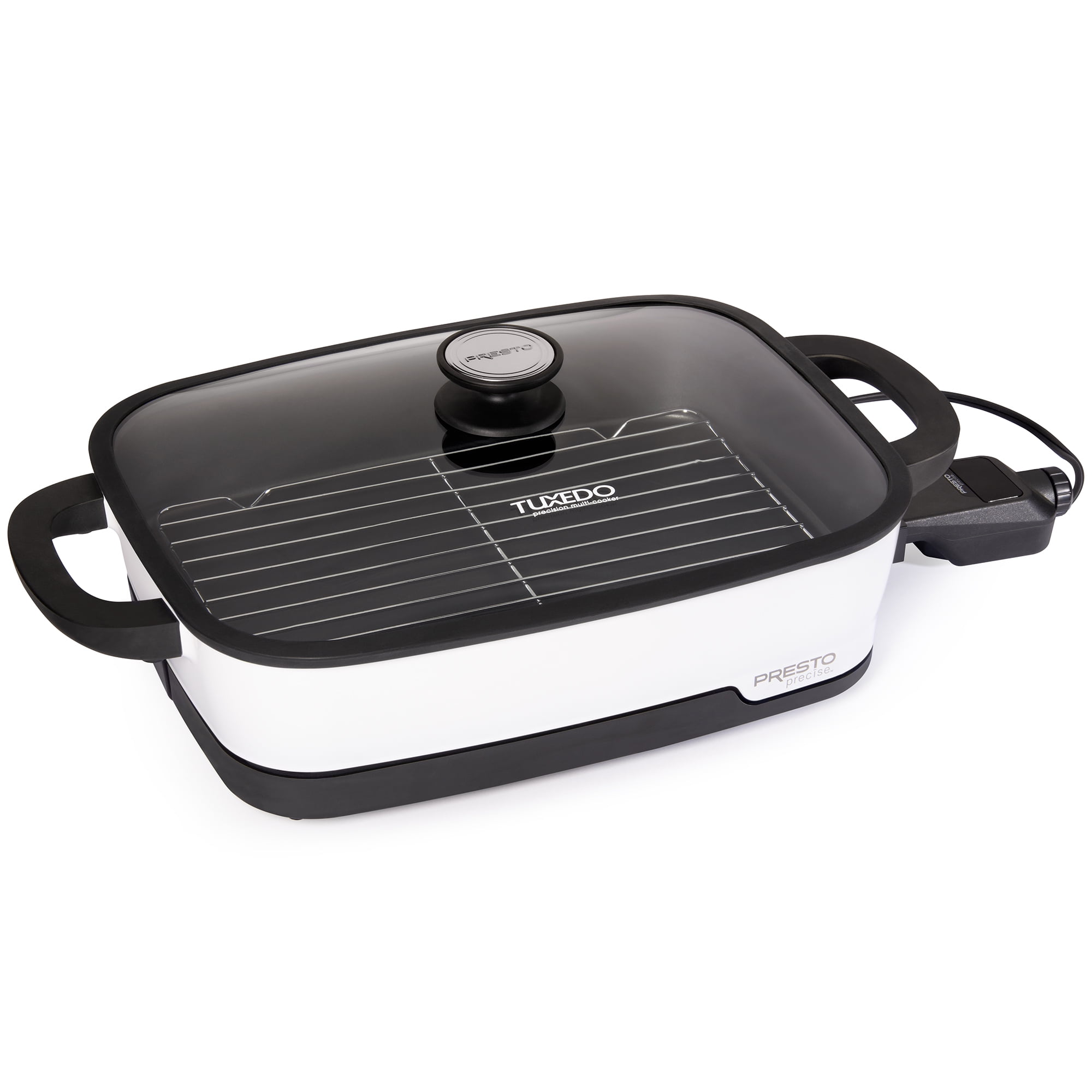 Presto 16" Tuxedo Digital Precision Electric Skillet Multi Cooker with ...