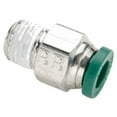 Prestolok PLP Male Connector Push-to-Connect Fitting, Plated, 1/4" Push ...