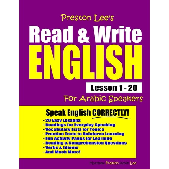 Preston Lee's English for Arabic Speakers: Preston Lee's Read & Write ...