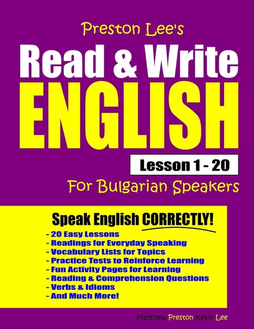 Preston Lee's English for Bulgarian Spea Preston Lee's Read & Write ...