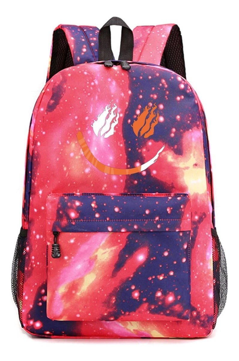 Preston Playz Anime Backpack, Red Galaxy Cosmic Burst Design with ...