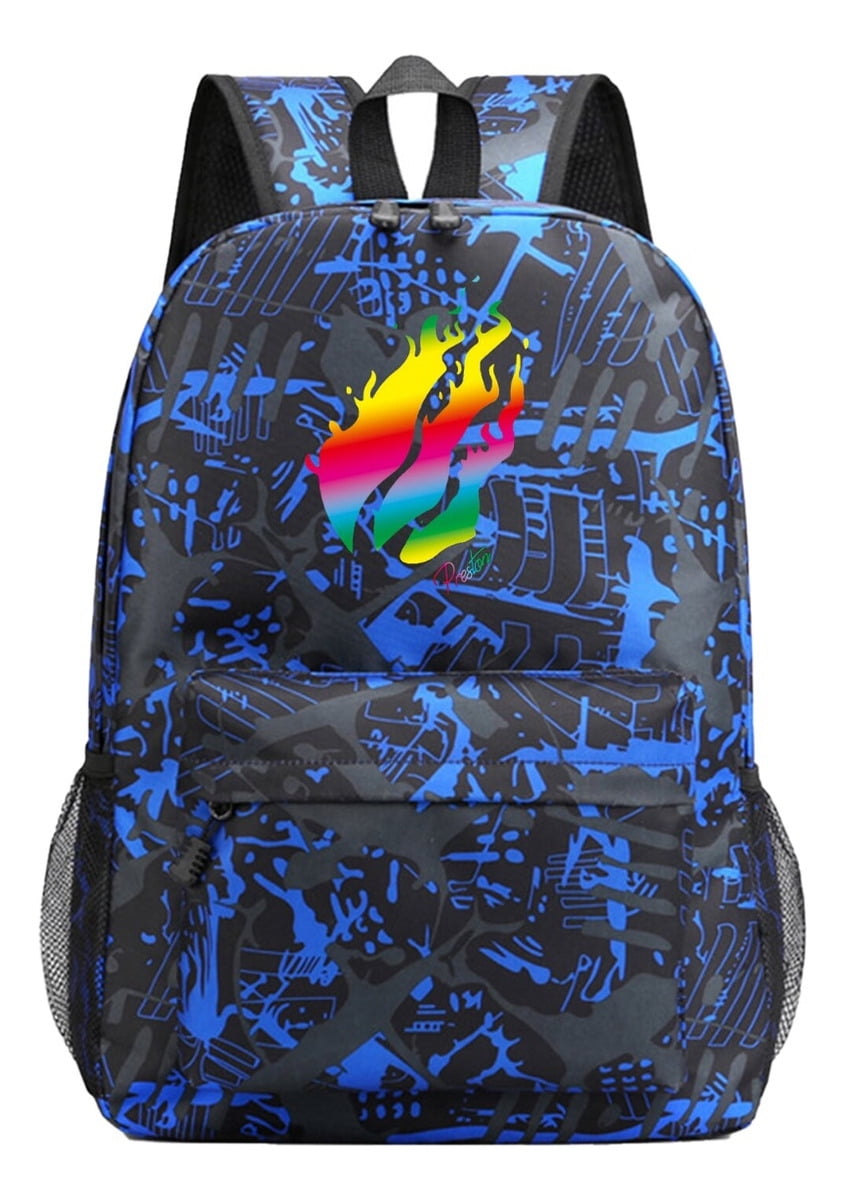 Preston Playz Army Camo Backpack with Anime Print, Lightweight Laptop ...