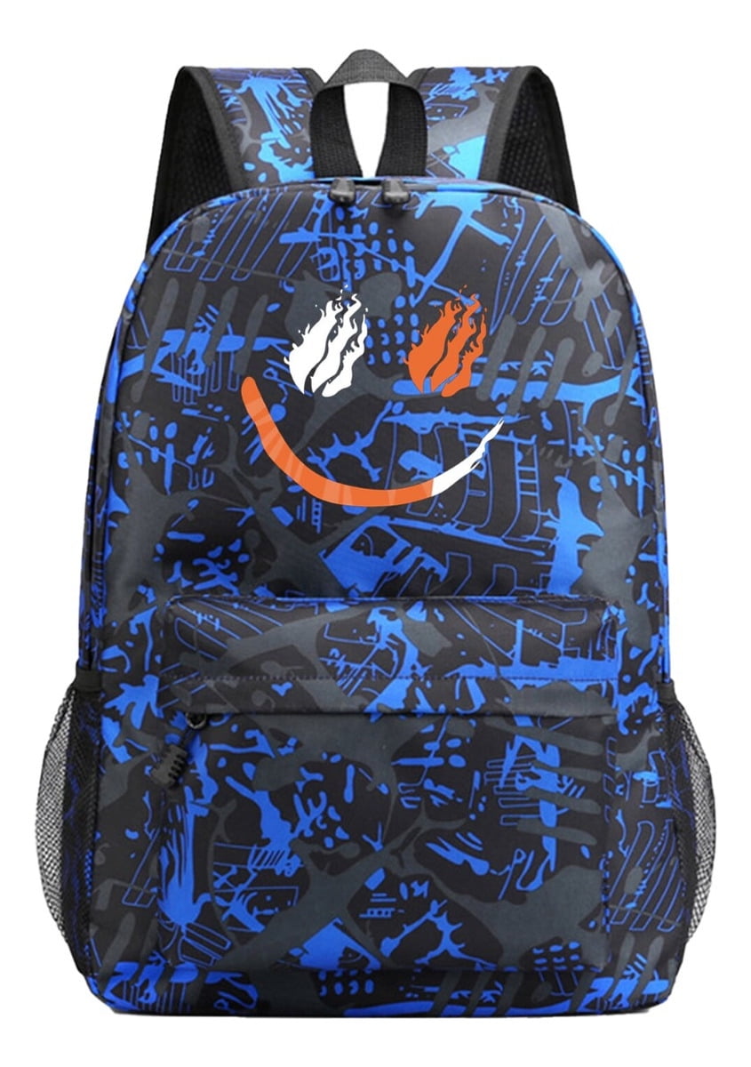 Preston Playz Green Camo Backpack, Anime Graphic Laptop Daypack for ...