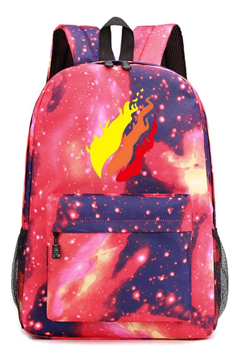 Preston Playz Nebula Cosmic Burst Red Galaxy School Backpack, Cute Cool ...