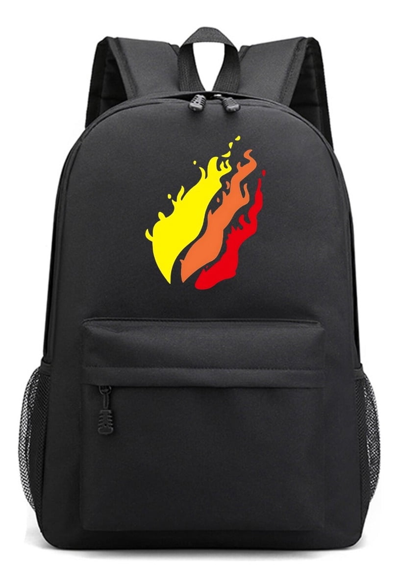 Preston Playz Print Black School Backpack, Cute Cool Anime Gaming ...