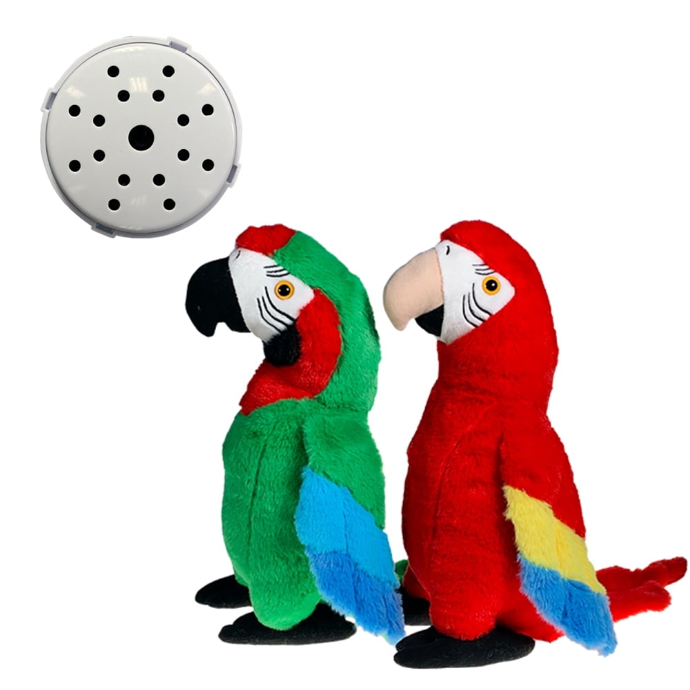 Plush Gear Preston & Pandora Parrot 16 inch Plush Toy with Recordable ...