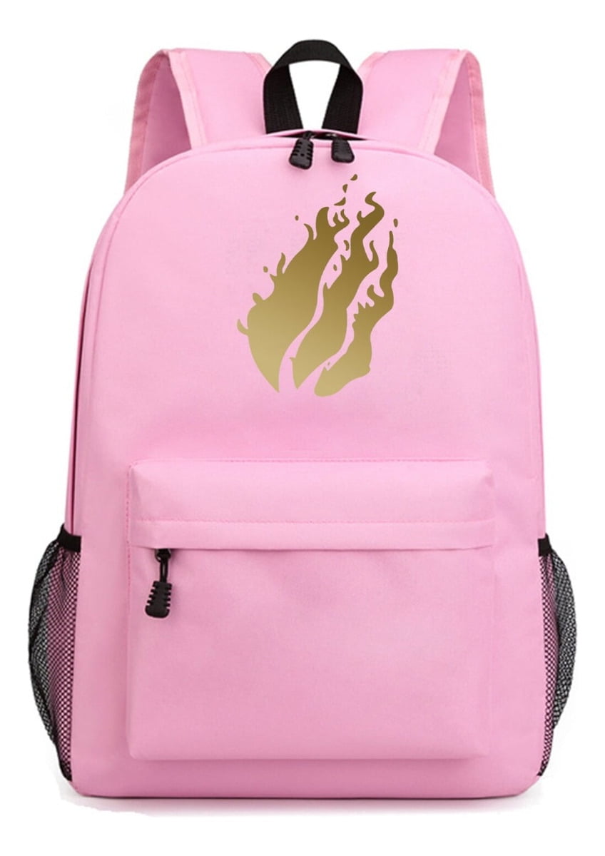 PrestonPlayz Cute Pink Backpack for Students, Anime Gaming Style ...