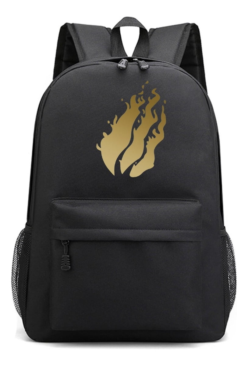 PrestonPlayz Graphic Black Backpack for Teens, Cool Anime Style School ...