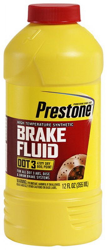 Prestone, 12 OZ, Heavy Duty Brake Fluid, For Disc Or Drum Brakes, Meet ...