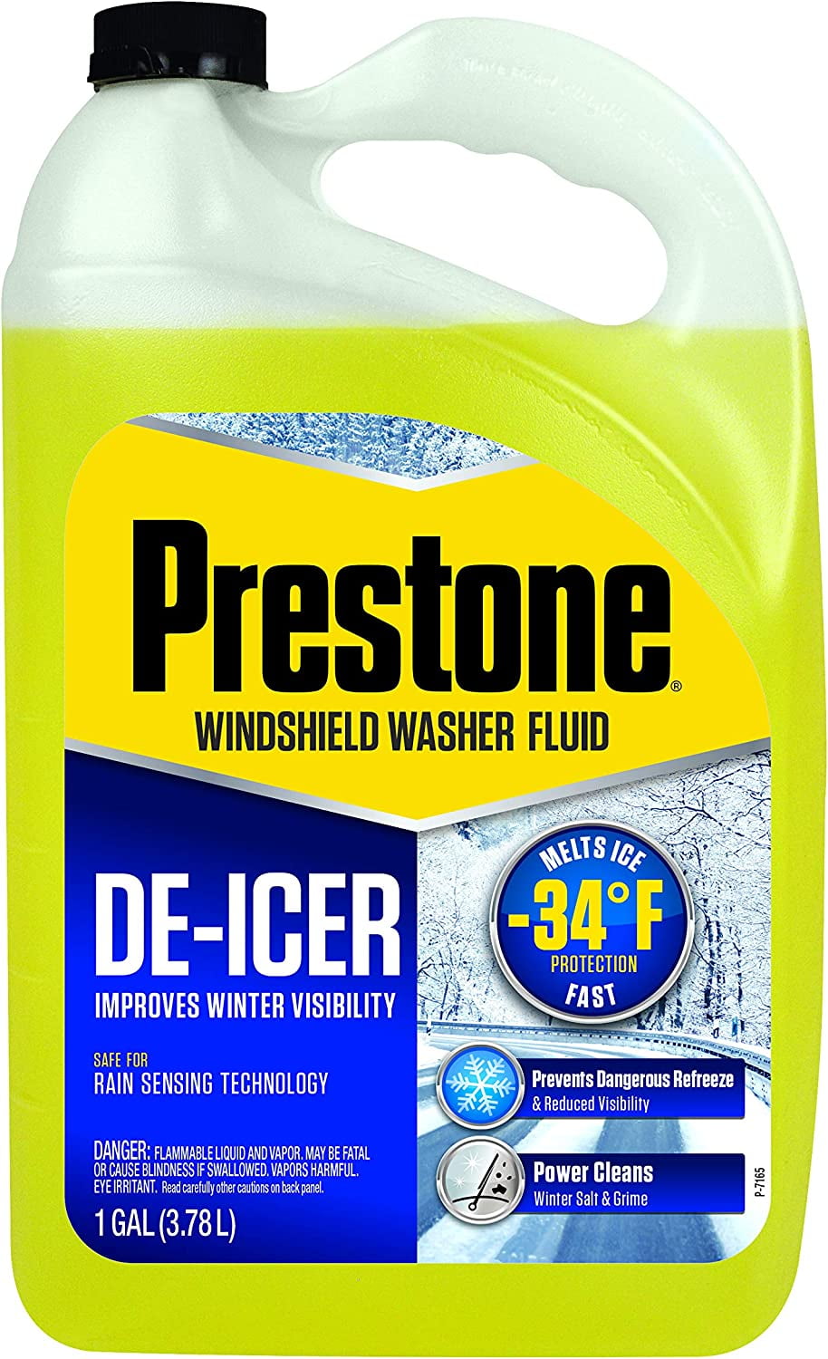 Prestone AS253-6PK De-Icer Windshield Washer Fluid (for Temperatures as ...